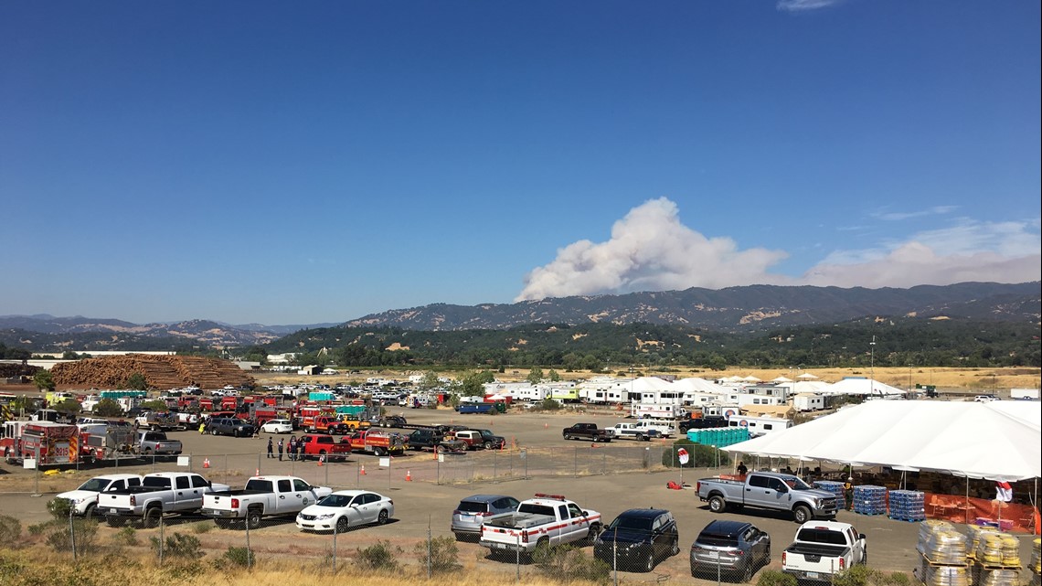 Mendocino Complex Fire: Behind the scenes at the firefighting base camp ...