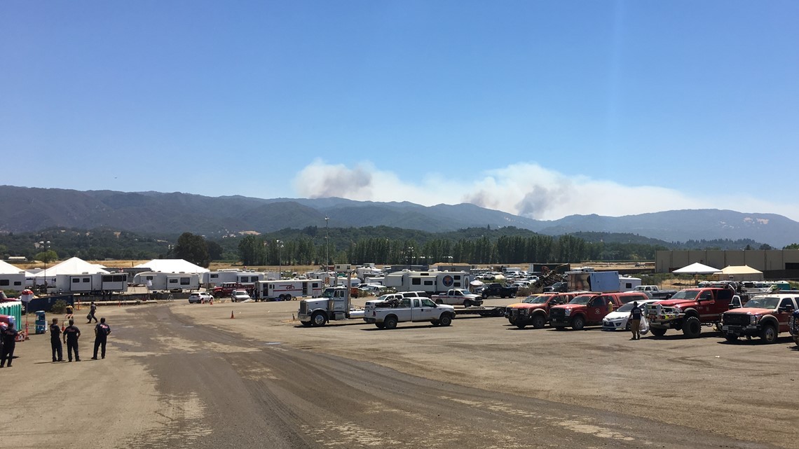 Mendocino Complex Fire: Behind the scenes at the firefighting base camp ...