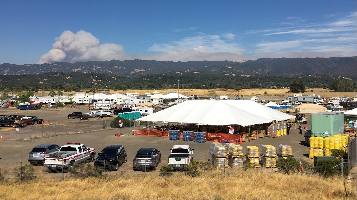 Mendocino Complex Fire: Behind the scenes at the firefighting base camp ...