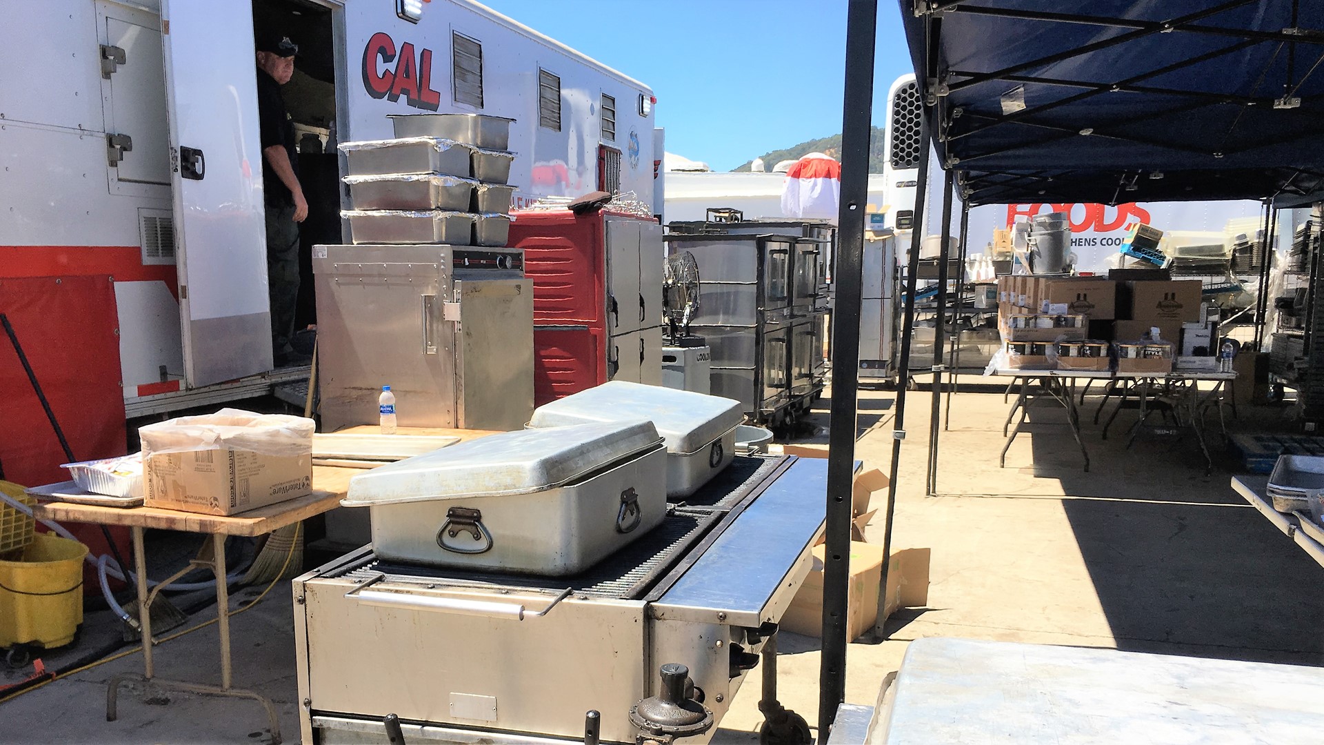 Mendocino Complex Fire: Behind the scenes at the firefighting base camp ...