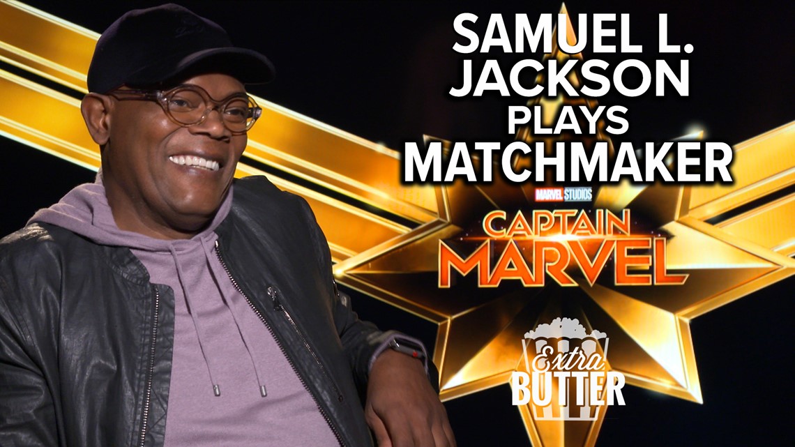 Samuel L Jackson Plays Matchmaker | 'Captain Marvel' Interview | Extra ...
