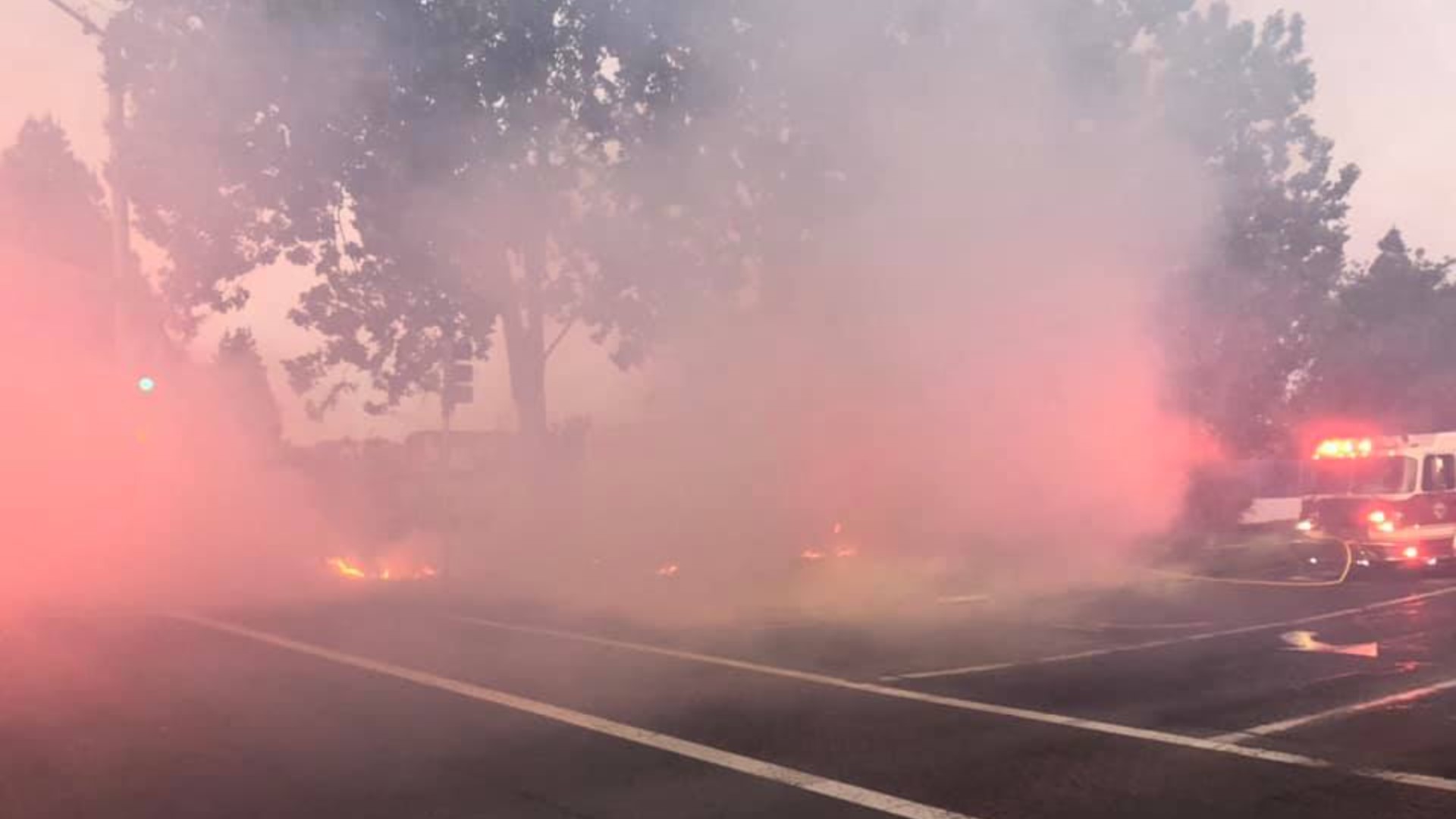 Roads close after vegetation fire erupts in Suisun City | abc10.com
