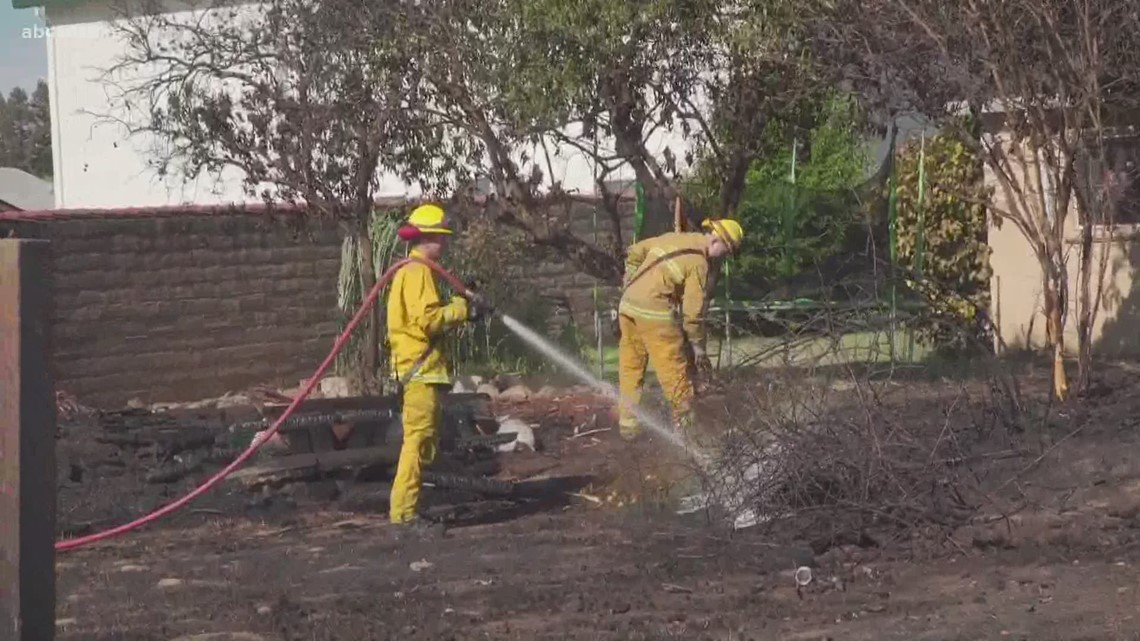 Small Natomas grass fire damages at least one home: Officials | abc10.com