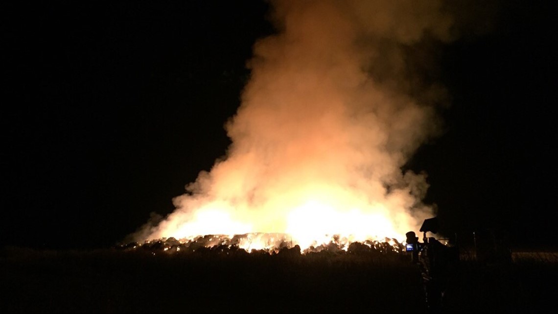 Hay fire burning between Davis and Woodland could take a week to burn ...