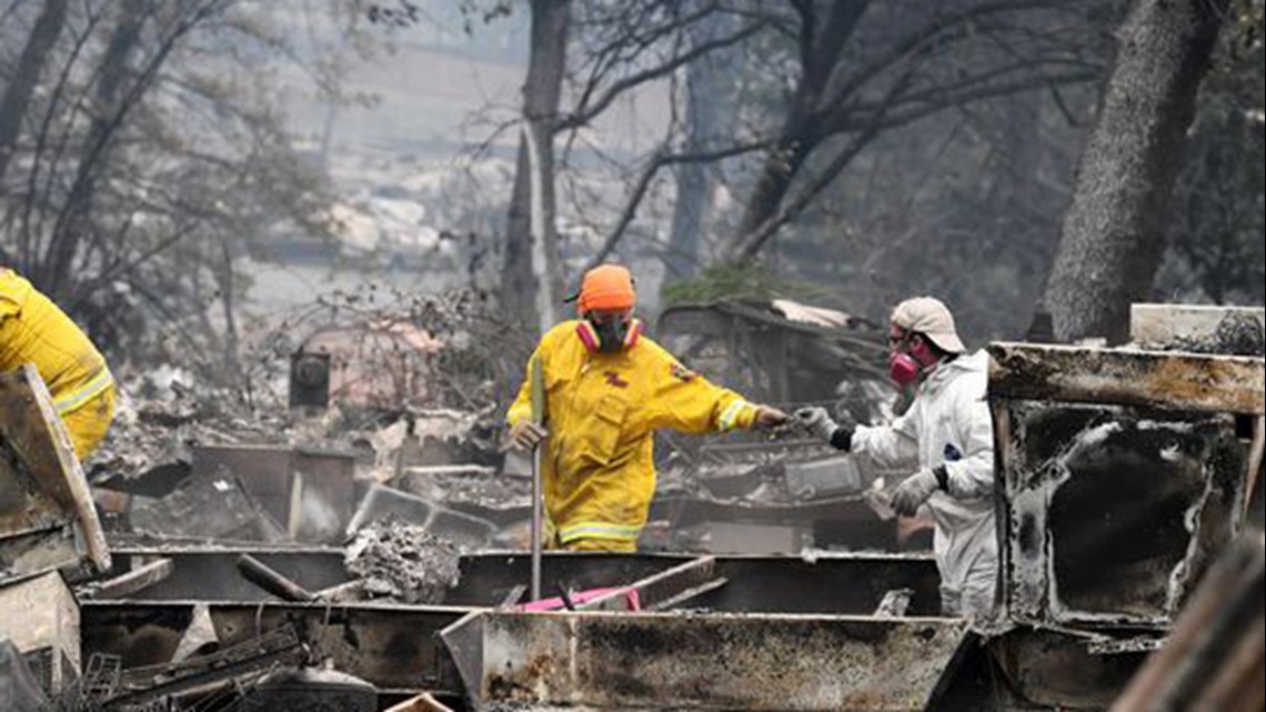 Camp Fire: With rain on the way, ash flows possible in Paradise | abc10.com