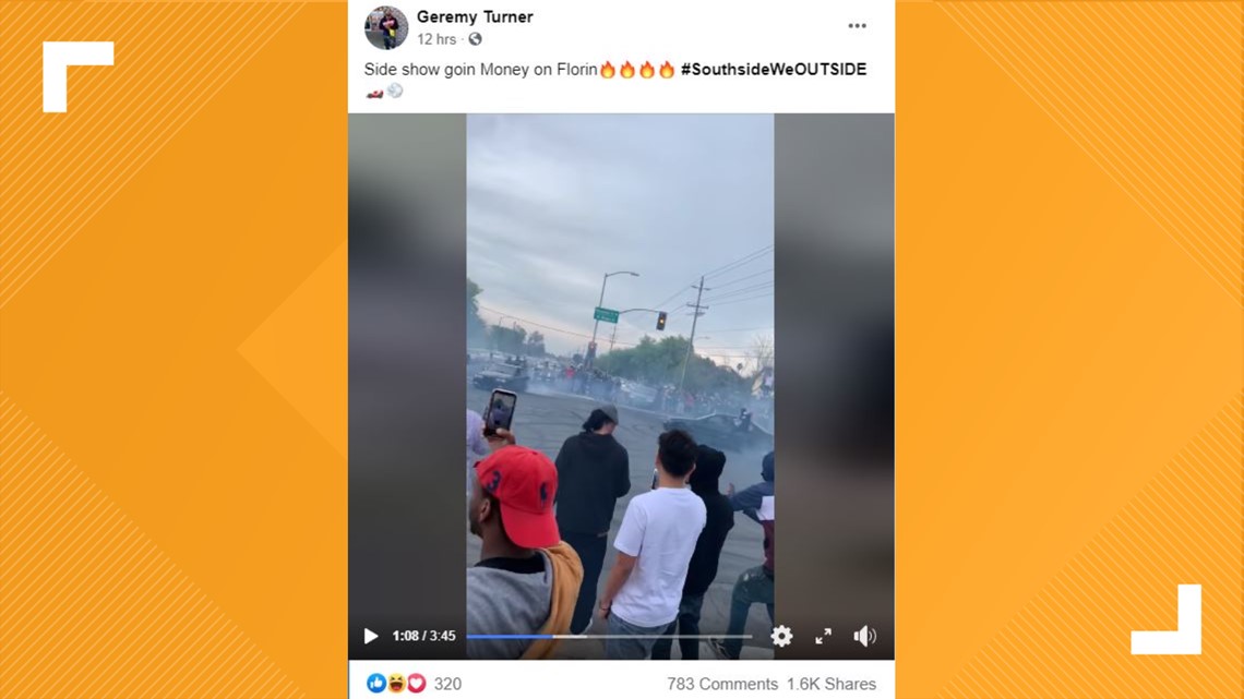 Sacramento sideshow on Florin Road broken up by CHP | abc10.com