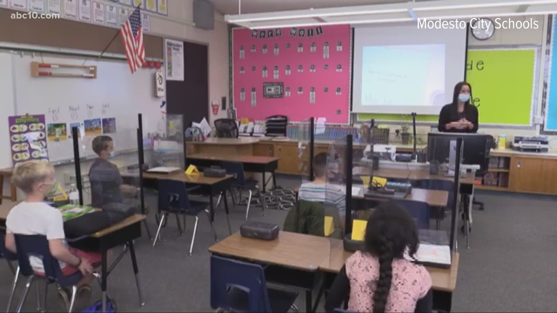 Modesto City Schools reopen for TK to 2nd grade | abc10.com