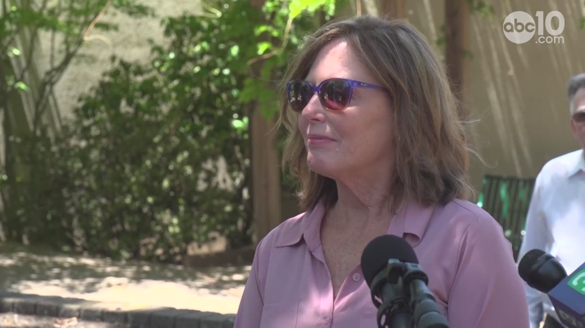 Golden State Killer survivor, Kris Pedretti, speaks at Sacramento ...