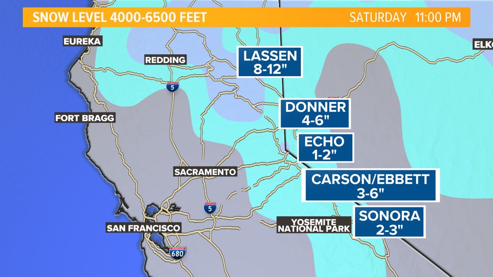Another round of rain and snow on the way for Northern California ...