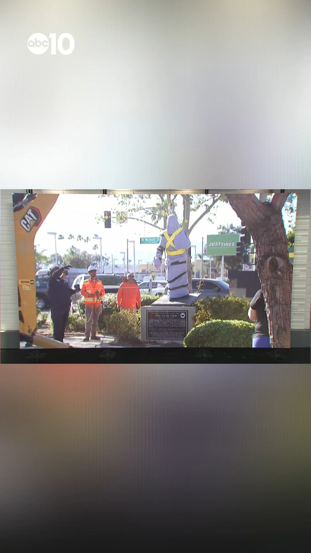 Cesar Chavez statue taken down in San Fernando | abc10.com
