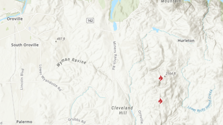 Maps, road closures for Swedes Fire burning in Butte County | abc10.com