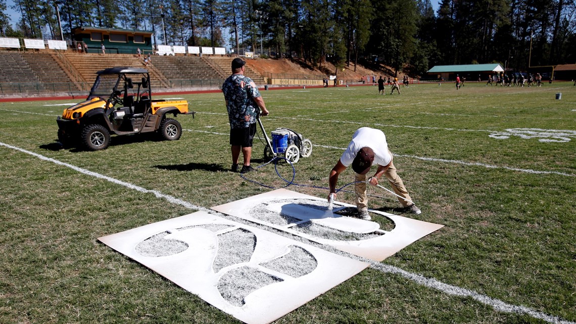 PHOTOS: Paradise High School prepares for first football game at home ...