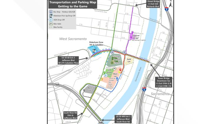 Sutter Health Park 2025 Guide: Parking lots, rates and transportation ...