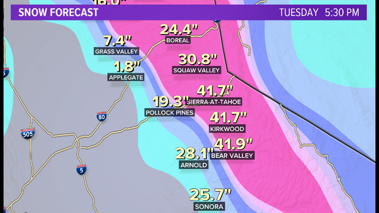 Winter storm expected to dump feet of snow, inches of rain across ...