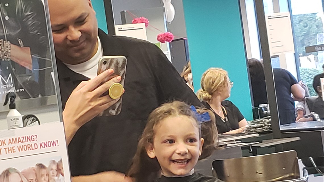 Paul Mitchell school teaches dads how to style their daughter's hair ...