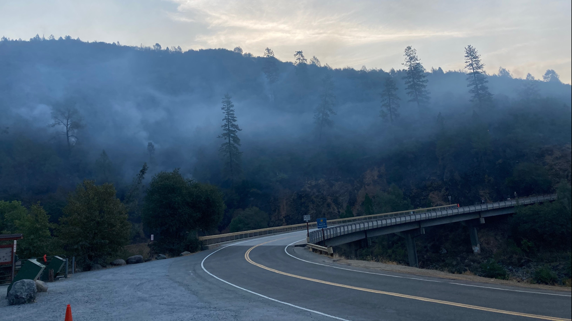 Bridge Fire: Fire sparks in Placer County near Foresthill Bridge ...