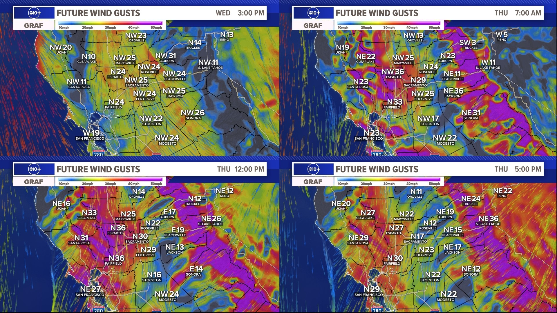 California's dangerous, near 70 mph winds could lead to outages | abc10.com