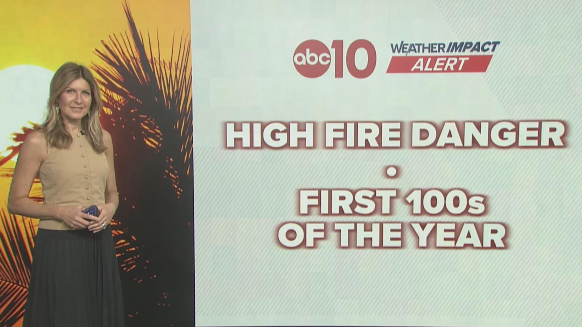 California Weather | Red Flag Warning precedes first widespread 100s ...