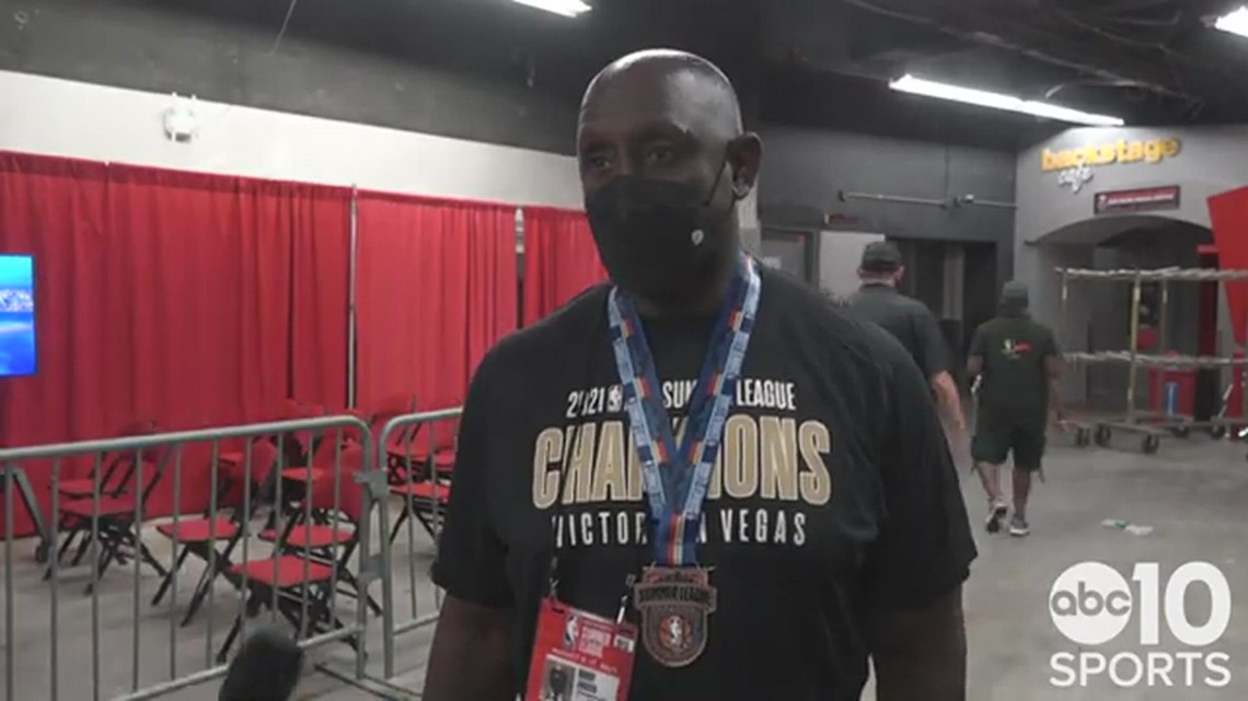 Sacramento Kings coach Bobby Jackson talks about winning the NBA Summer ...