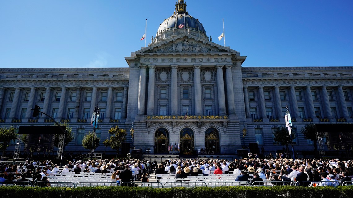 National leaders and family gather to honor Feinstein's legacy | abc10.com
