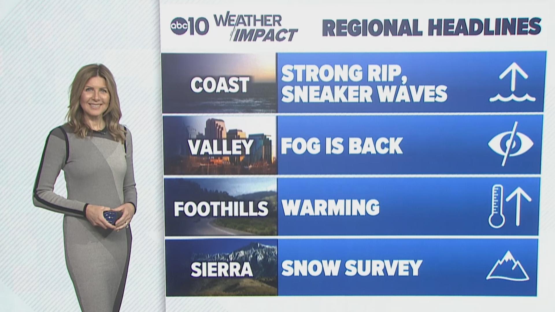 California Weather | Dry pattern holds with poor air quality; coastal ...