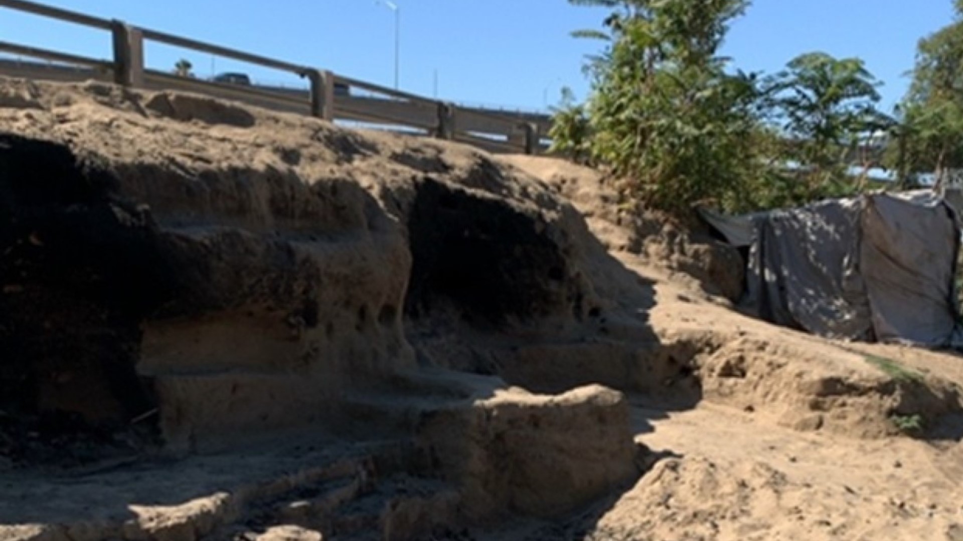 Photos show excavation along Stockton freeway | abc10.com