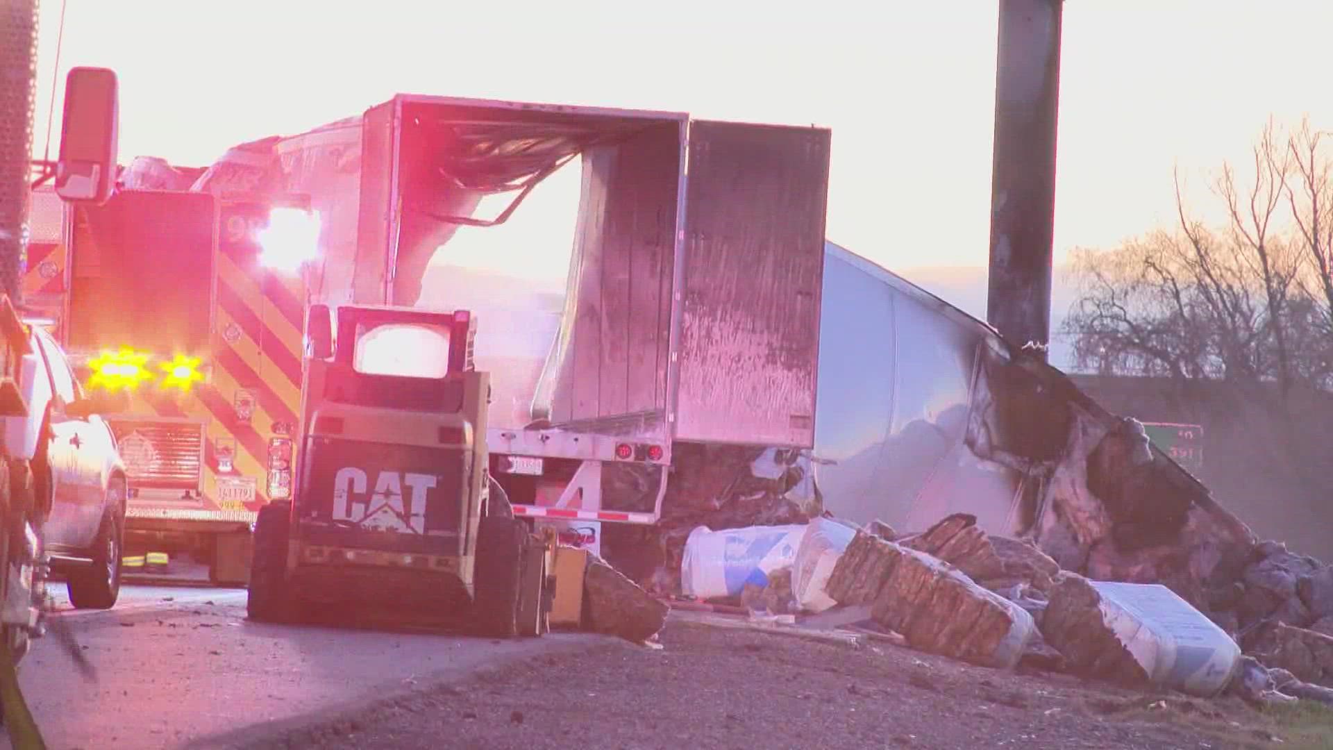 1 lane open on southbound I-5 near Sacramento International Airport ...