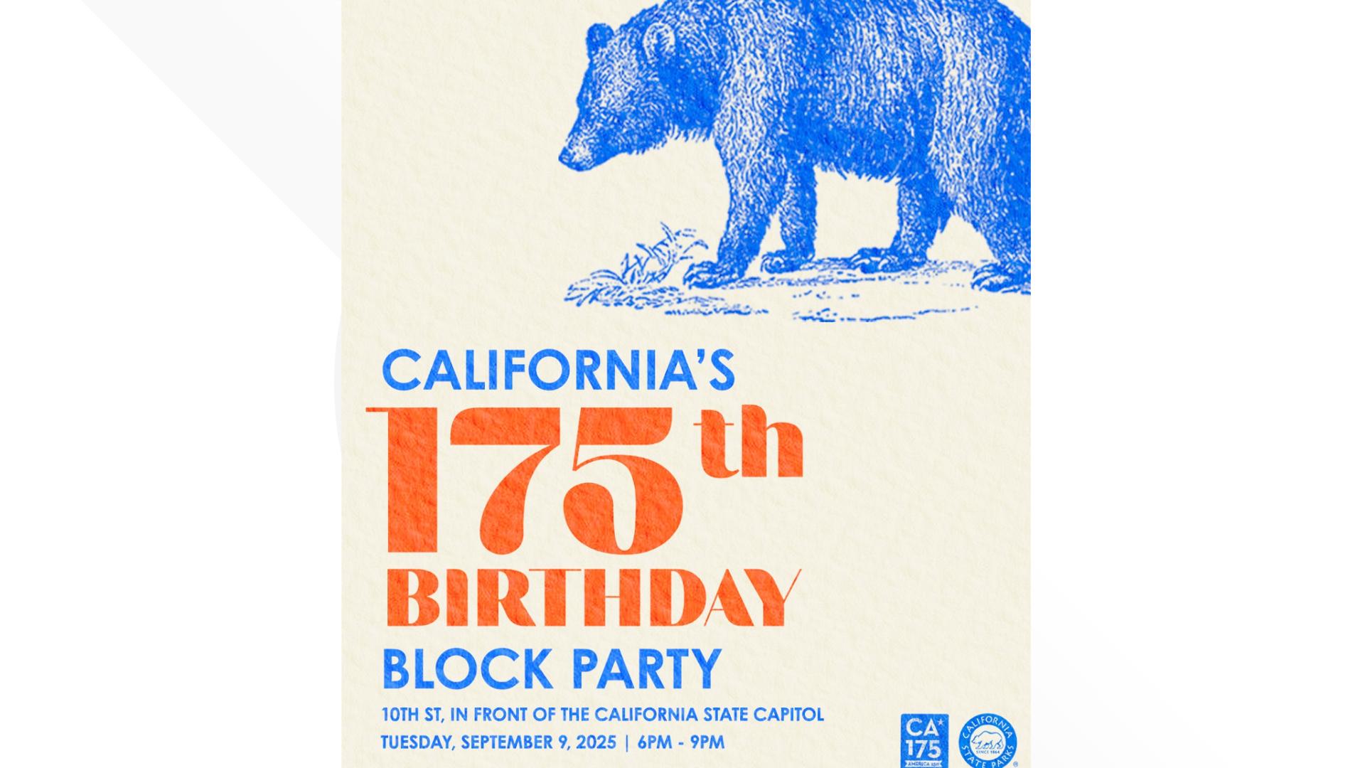 California's 175th birthday block party in Sacramento at the Sate ...