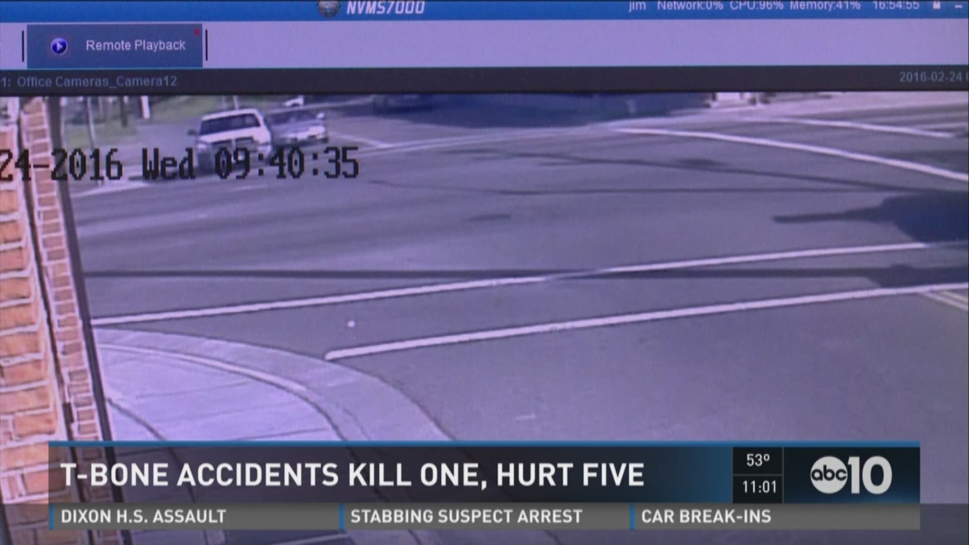 Video: Driver broadsides car at busy intersection | abc10.com