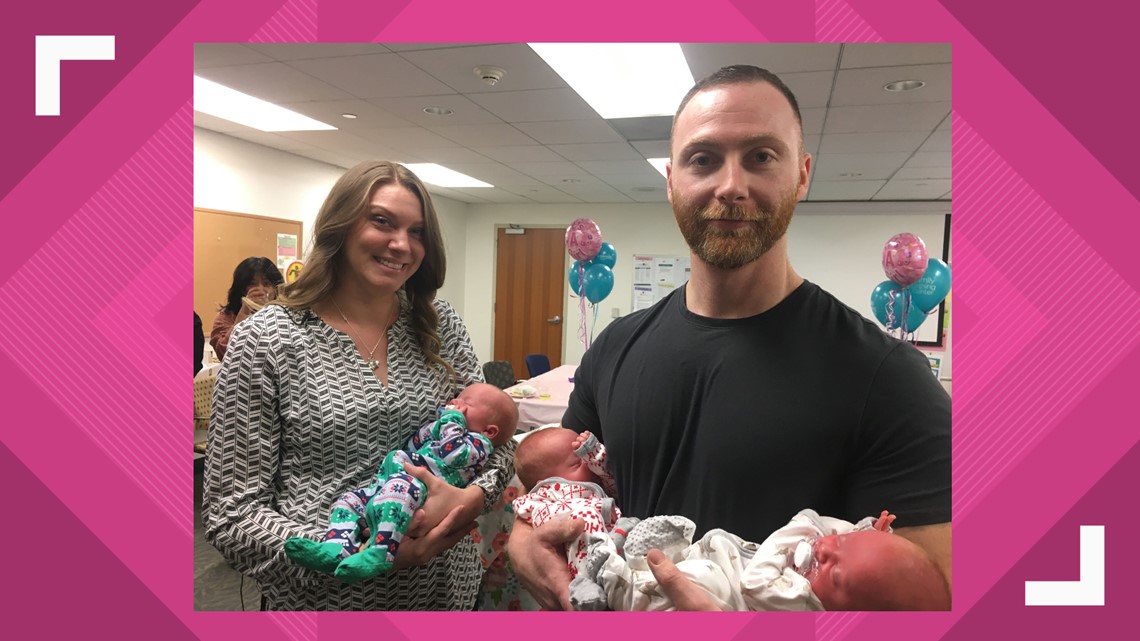 The Tear Jerking Moment Hospital Staff Reunited With Premie Triplets