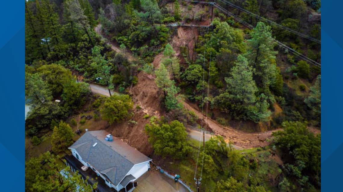 Mudslide in Colfax leaves major damage to home | abc10.com