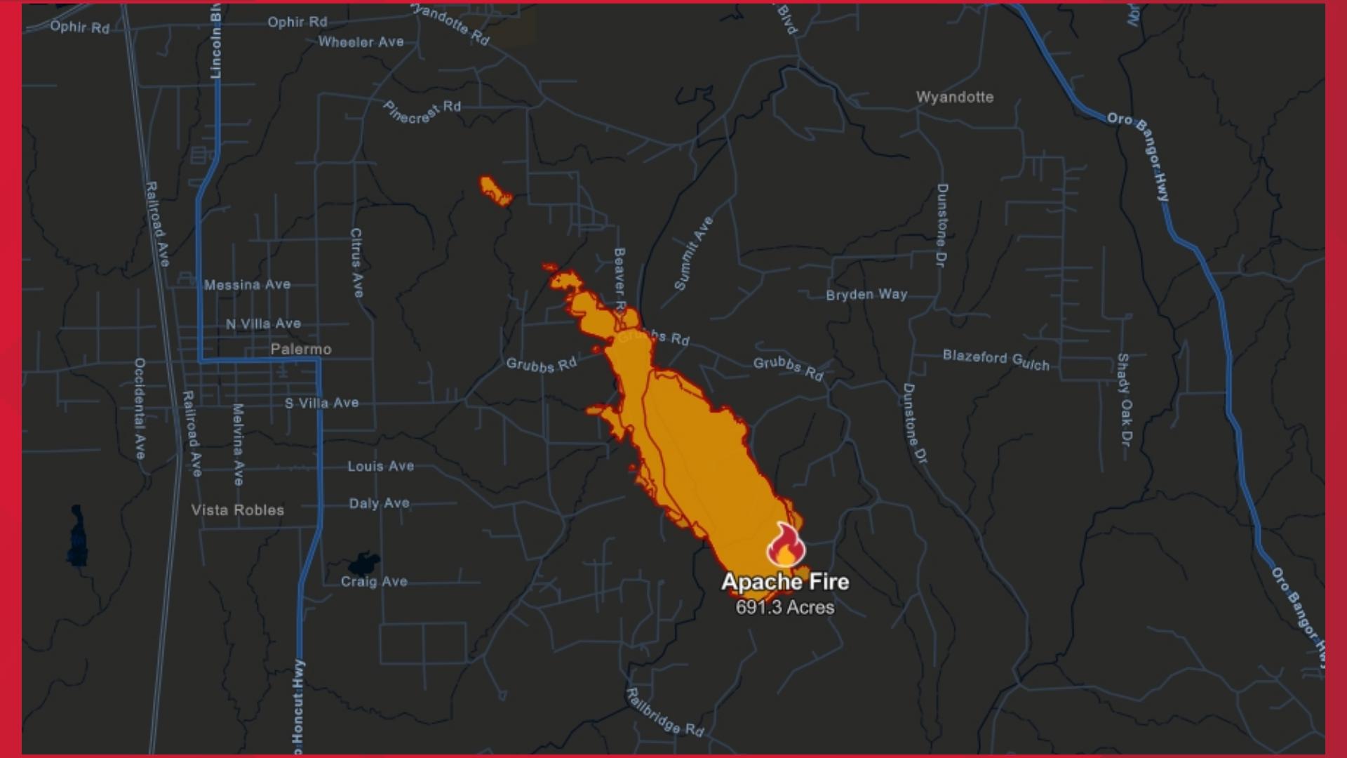 Apache Fire Updates: Butte County Evacuations, Maps | abc10.com