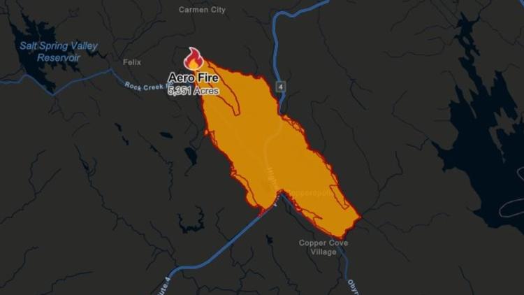 Aero Fire in Calaveras County: Updates, Maps, Evacuations | abc10.com