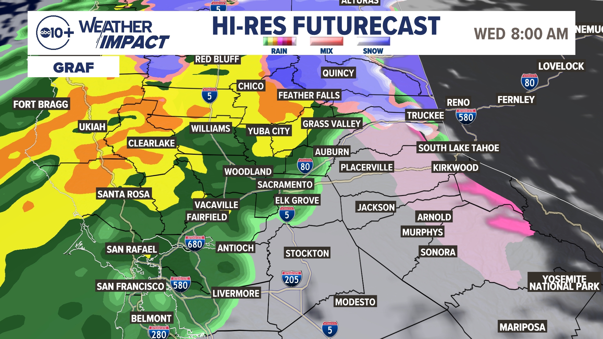 Sacramento Weather: Bomb cyclone to bring heavy rain, snow | abc10.com