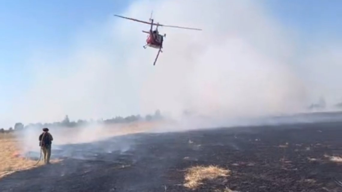 North Natomas grass fire battled by Sacramento Fire Department | abc10.com