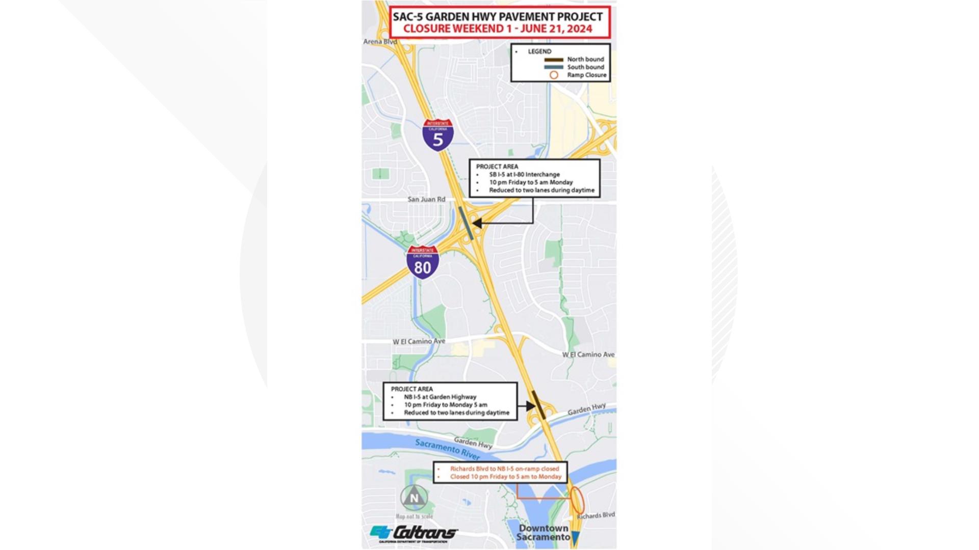 Project to impact traffic on I-5 near Natomas June 21-24 | abc10.com