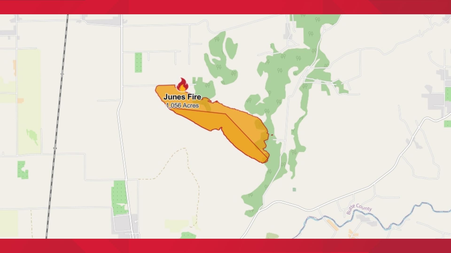 Junes Fire Latest: Maps, evacuations, size, road closures | abc10.com