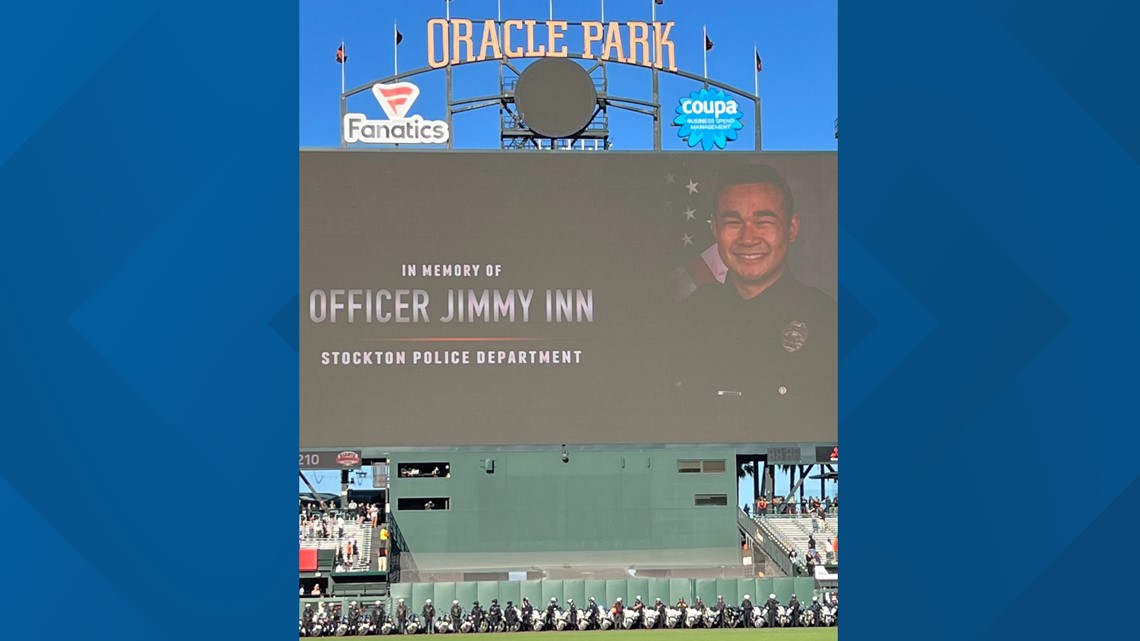 San Francisco giants pay tribute to Stockton officer Jimmy Inn | abc10.com