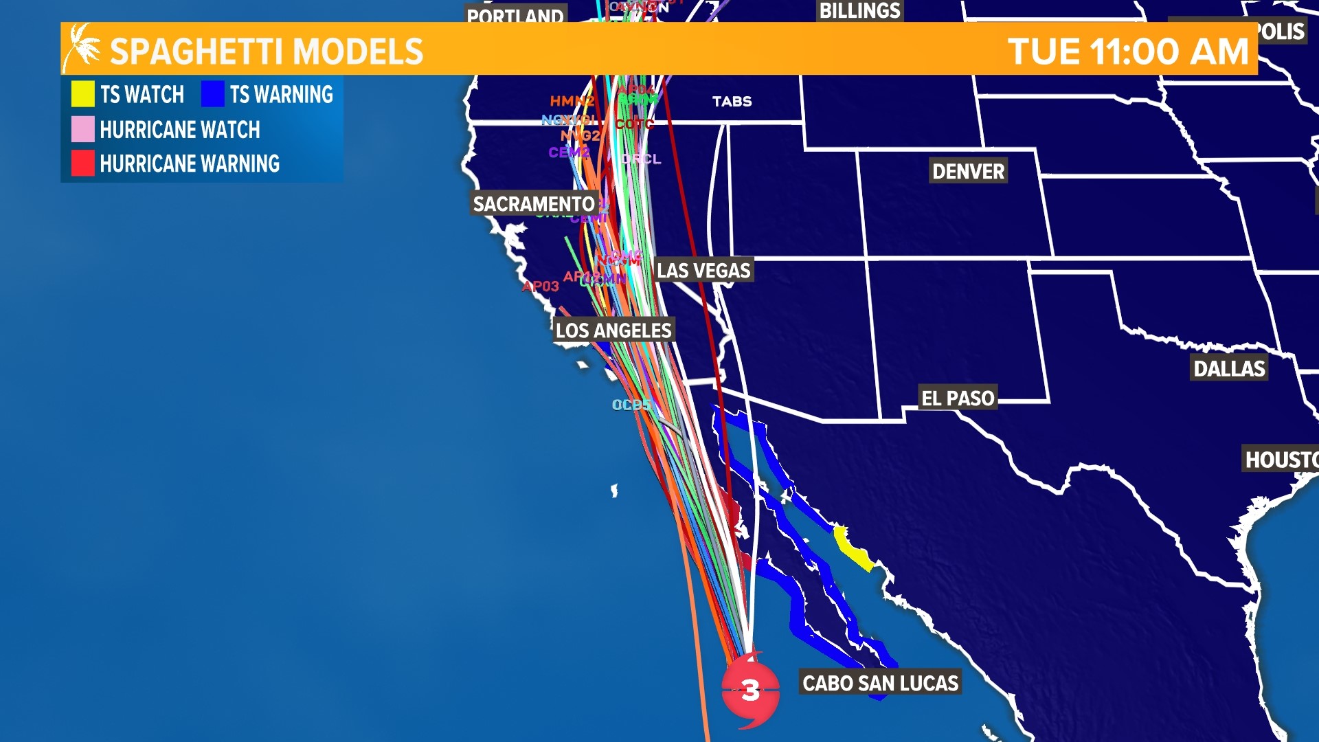 Hurricane Hillary Updates: Tropical storm warnings in place | abc10.com