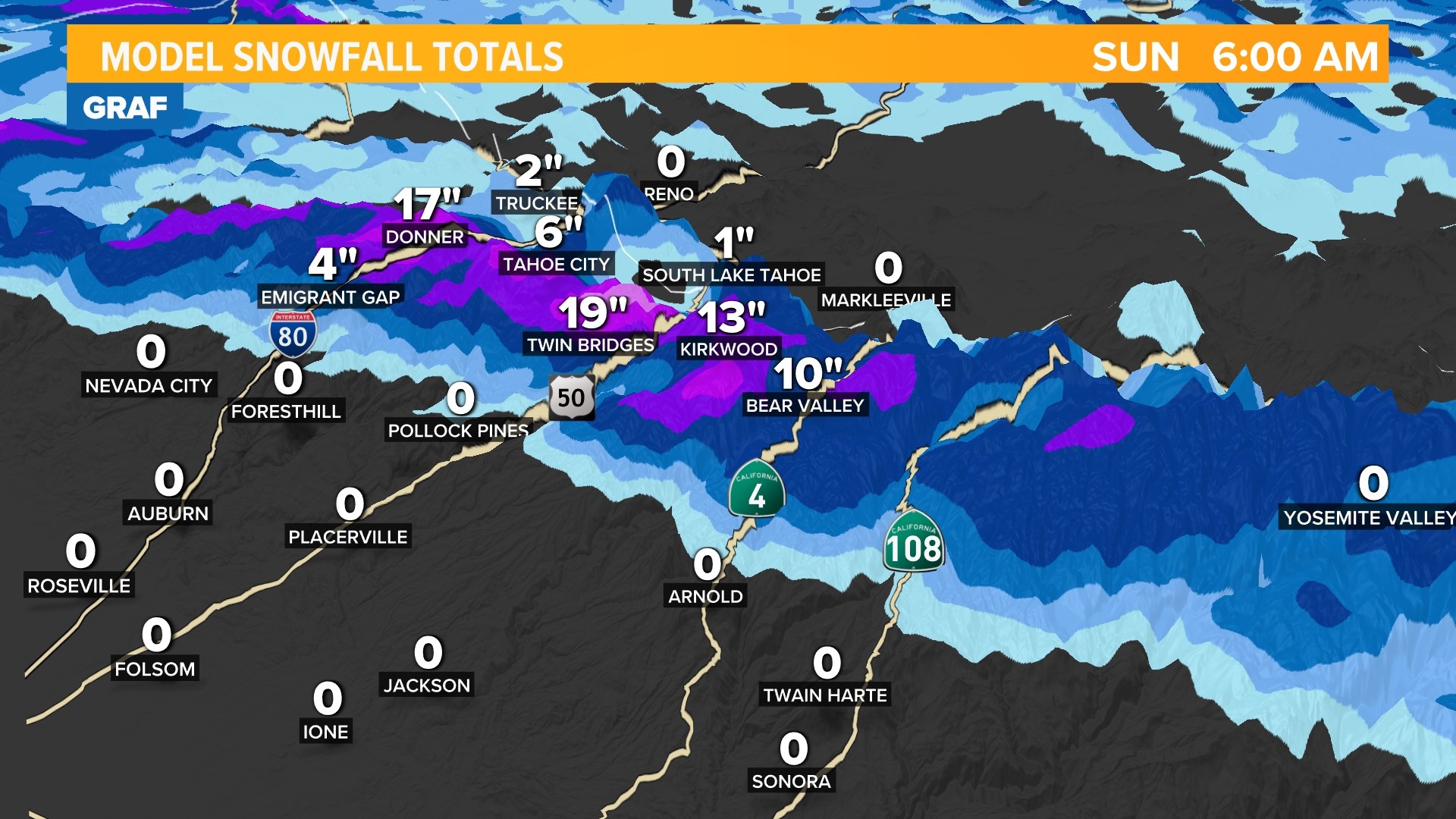 Northern California weather: Rainy, snowy, windy Saturday | abc10.com