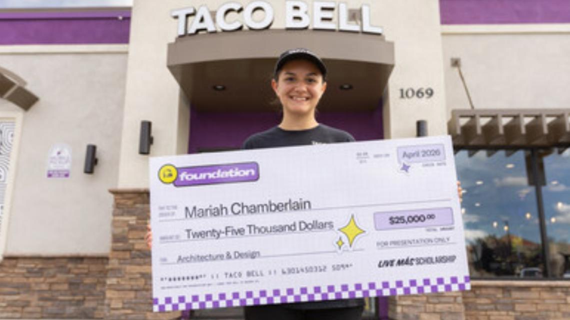 Sacramento Taco Bell team member wins $25K Live Más Scholarship | abc10.com