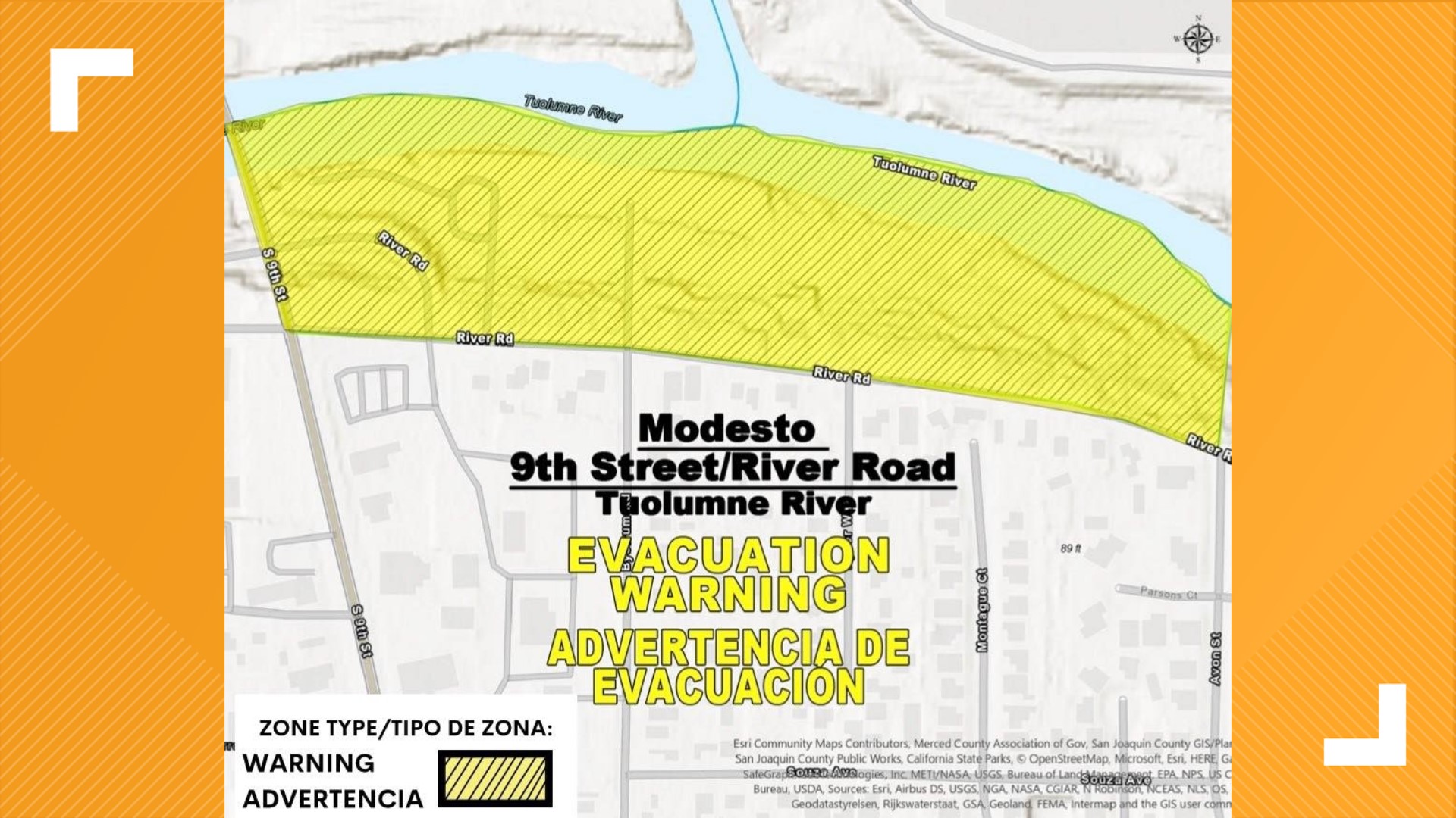 Modesto area evacuation order near river over flooding concerns | abc10.com