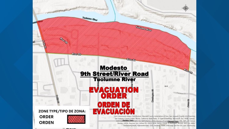 Modesto area evacuation order near Tuolumne River | abc10.com