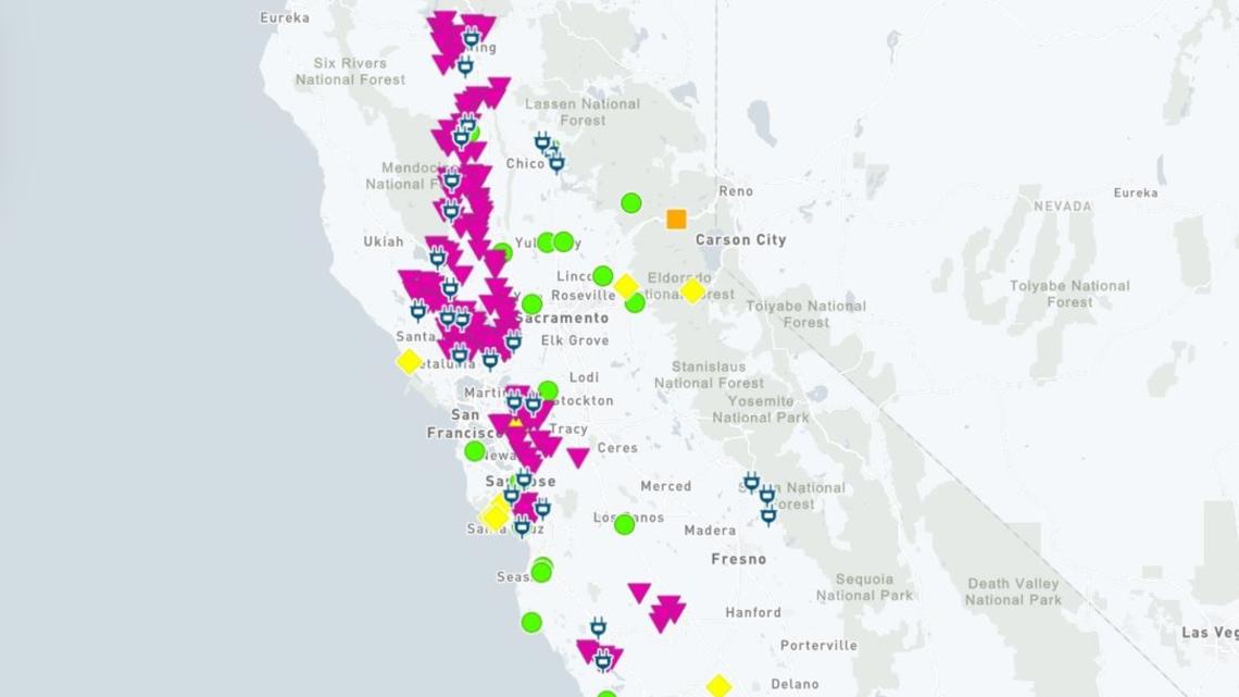 Report power outage pge store