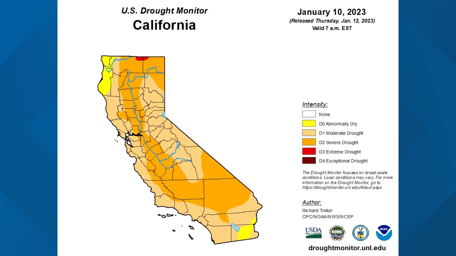 California Drought: Extreme drought virtually gone in California ...
