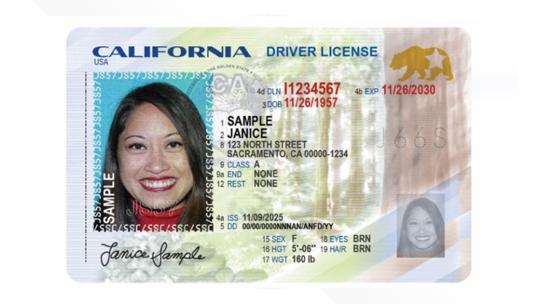 New California driver’s license, ID card design adds security and state ...