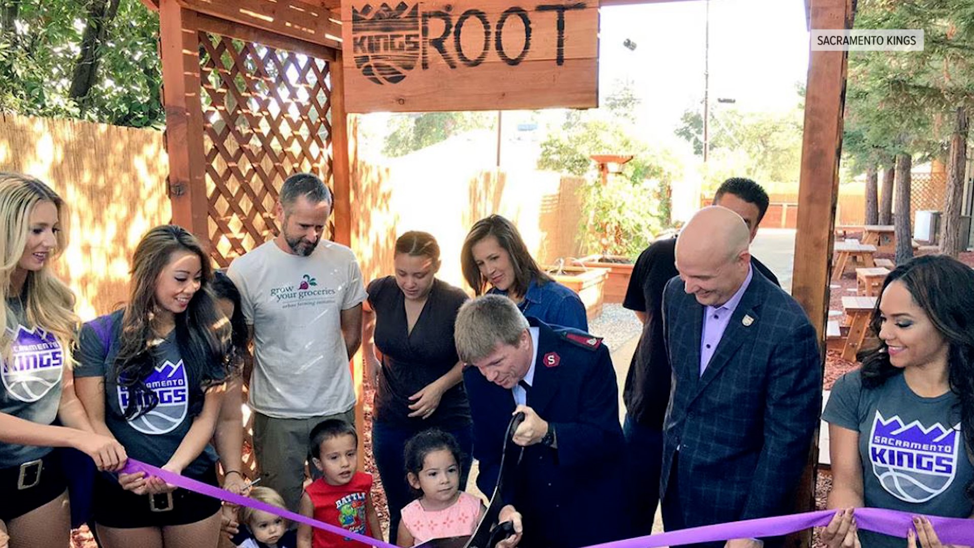Sacramento Kings helps feed families with ROOT community garden | abc10.com