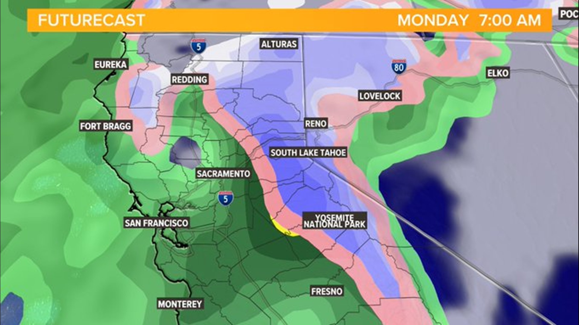Winter storm watch | Weather system to impact northern California ...