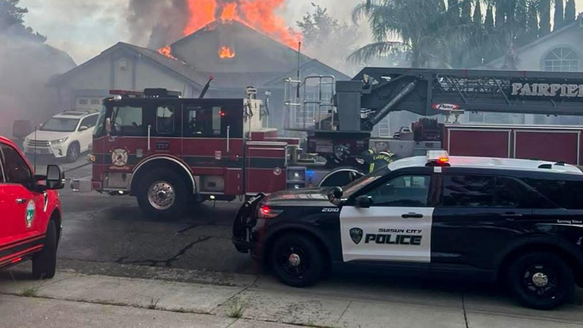 Fire crews battle structure fire in Suisun City | abc10.com