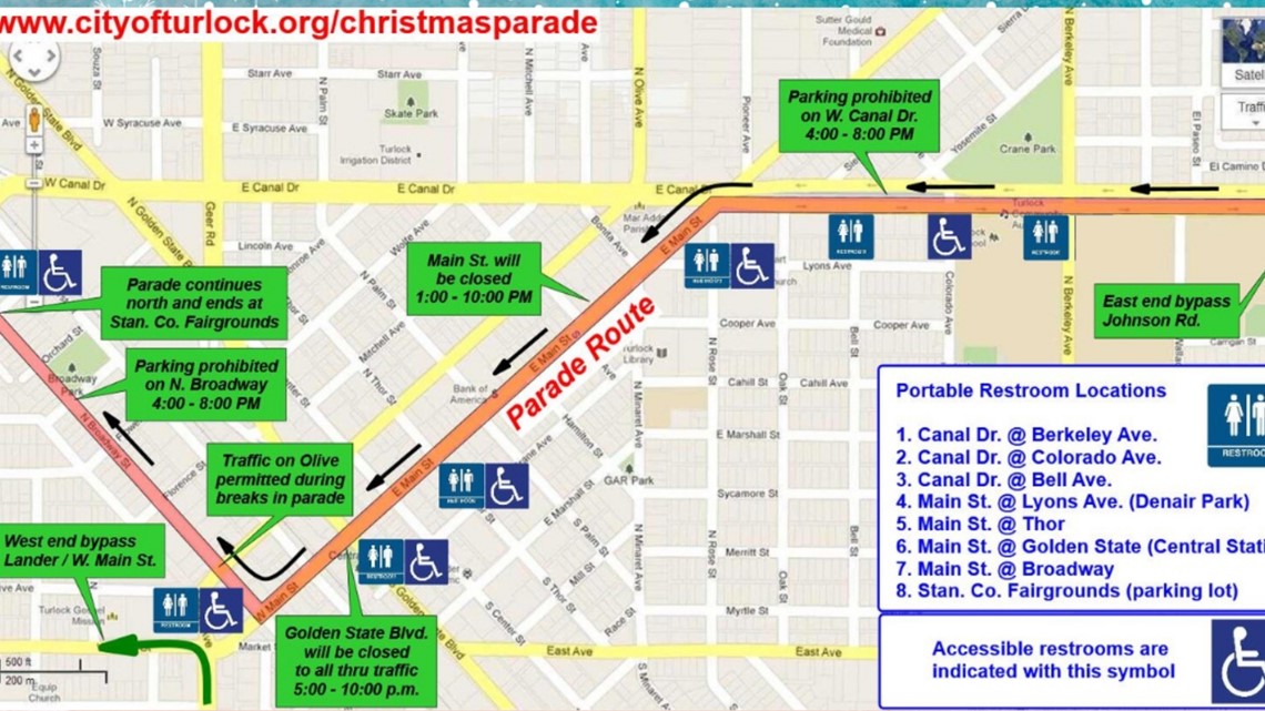 Turlock Christmas Parade 2023 | Route, parking, maps and more | abc10.com